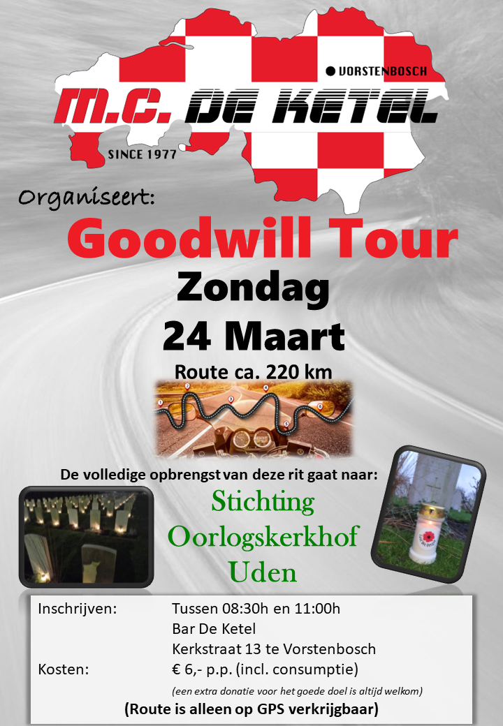 Goodwill Tour | Steun een goed doel - KNMV